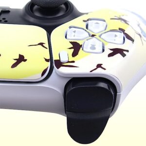 MasiBloom® Gaming Controllers Sticker Decals Cover Skin for PS5 Playstation 5 Digital/Optical Drive Version(Seagull Sunset) (Seagull Sunset)