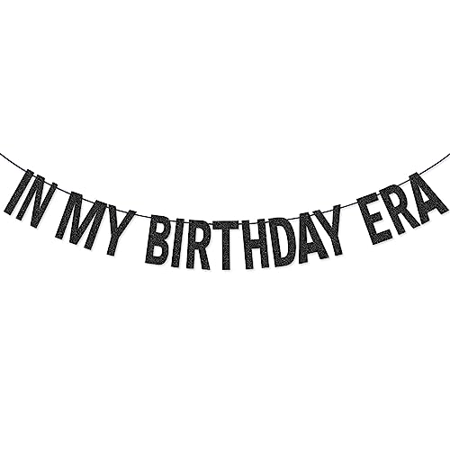 In My Birthday Era Banner for 21st Birthday Party 18th 25th 30th Birthday Party Decorations