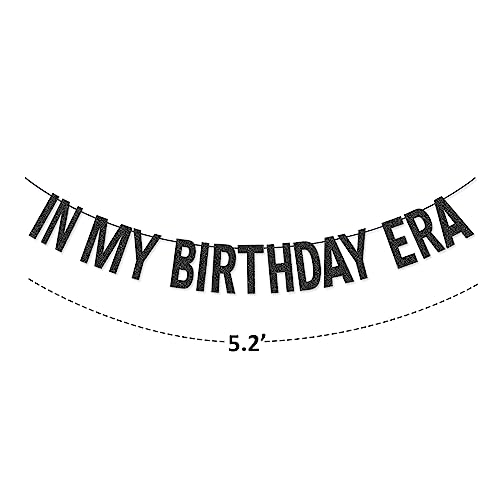 In My Birthday Era Banner for 21st Birthday Party 18th 25th 30th Birthday Party Decorations