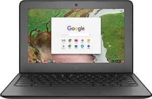 hp chromebook 11-g6 education edition, intel celeron n3350 1.1ghz, 4gb ram, hd graphics 500, 11.6-inch led display, wifi, bluetooth, 32gb emmc, (renewed)