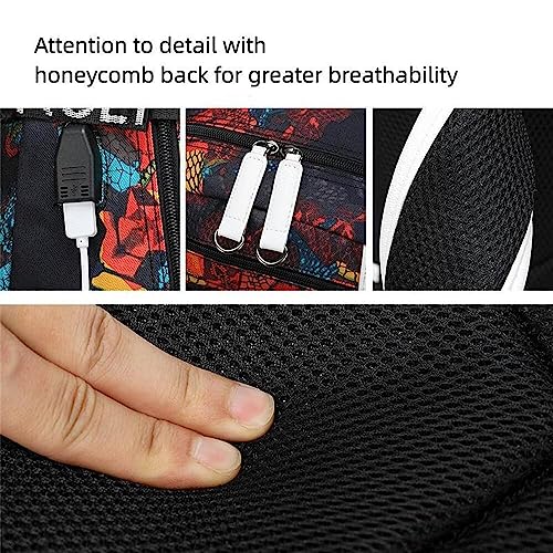 Basketball Player J-Ordan Laptop Multifunctional Backpack Waterproof Travel Backpack Fan Book Bag (E3)