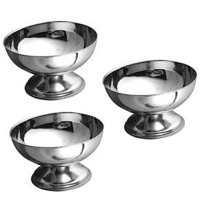 abaodam 3 pcs yogurt exquisite wedding stylish trifle bowl tiramisu s and footed salad sundae bulk cocktail size revere serving prep goblets creative tumbler xxin snack home