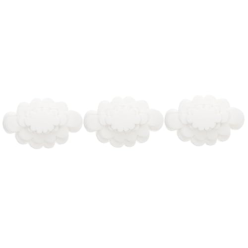 IMIKEYA 3 Sets Shower Decor Fake Ornament Felt Party Art Ceiling Hanging Christmas Cloud Decorative White Baby Decoration Artificial Pendants Favor D Wedding Decorations