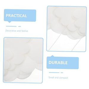 IMIKEYA 3 Sets Shower Decor Fake Ornament Felt Party Art Ceiling Hanging Christmas Cloud Decorative White Baby Decoration Artificial Pendants Favor D Wedding Decorations