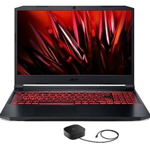 acer Nitro 5 AN515-57 Gaming & Business Laptop (Intel i7-11800H 8-Core, 8GB RAM, 128GB m.2 SATA SSD + 2TB HDD, GeForce RTX 3050 Ti, 15.6" 144Hz Win 10 Pro) with G5 Essential Dock