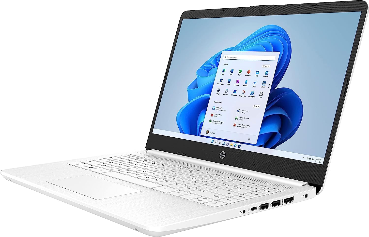 HP Laptop, Newest 14" Ultral Light Laptop for Students and Business, Intel Celeron N4120, 16GB RAM, 192GB Storage(64GB eMMC+128GB Micro SD), WiFi, Bluetooth, HDMI, Webcam, USB-A&C, Win11 S-White