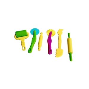 toyandona 6 pcs modelling clay kids playset kids tool kit plasticine tools plasticine mould set diy dough tools air dry accessories extrusion machine suite preschool stencils for kids