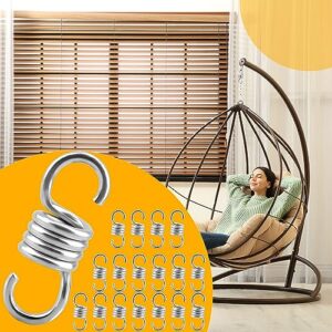 Swakuta 4 Pcs Swing Spring Hammock Hanging Springs Swingset 2640lbs Heavy Duty Hangers for Porch Swings Hammock-Chair Ceiling Mount Replace, (660lbs x 4)