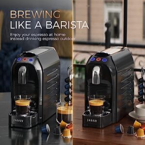 JASSY Mini Espresso Coffee Machine 20 Bar Coffee Maker Compatible for NS Original Capsule with Single/Double Cup System for Espresso,1255W