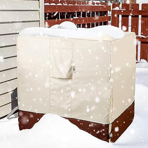 Westblue Air Conditioner Cover for Outside Units-Durable 600D AC Cover for Outside Unit Waterproof & Resistant AC Unit Covers Outdoor Central Square Fits up to 30 x 30 x 32 inches