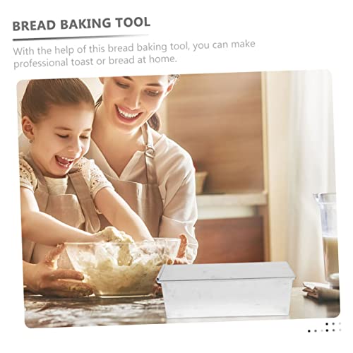 Abaodam Box Toast Box Bread Toast Box Non- Stick Bread Pan Bread Loaf Pan Mini Toast Stainless Steel Griddle Cake Stencils Loaf Pans for Baking Non-stick Loaf Pan Molds for Baking Tray