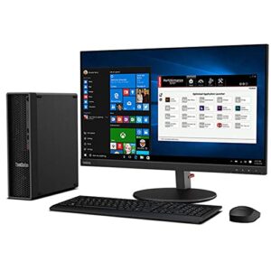 Lenovo ThinkStation P340 SFF Home & Business Desktop (Intel i7-10700 8-Core, 64GB RAM, 4TB SATA SSD, Intel UHD 630, USB 3.2, Display Port, SD Card, Black, Win 11 Pro) Refurbished (Renewed)