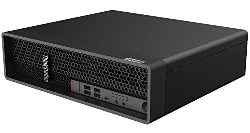 Lenovo ThinkStation P340 SFF Home & Business Desktop (Intel i7-10700 8-Core, 64GB RAM, 4TB SATA SSD, Intel UHD 630, USB 3.2, Display Port, SD Card, Black, Win 11 Pro) Refurbished (Renewed)