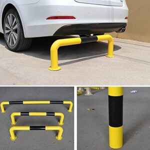 Parking Post Anti-Theft Lock Parking Space,Lockable U Type Folding Parking Barrier,Driveway Post Pole for Commercial or Private Use