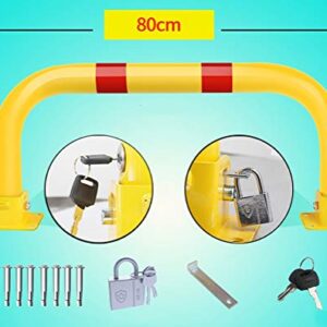 Parking Posts Lockable, Private Car Parking Latch Space Lock, Space Saver Car Park Driveway Guard Saver, Easy Installation, Against Pressure (Size : 80cm×33cm) (60cm×33cm) () ()