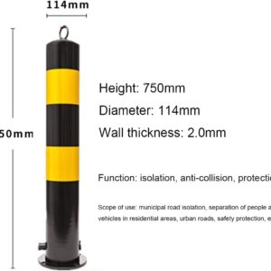 OUSIKA Parking Post, Parking Barrier, for Parking Lot Parking Barriers, Parking Space Lock, Parking Pile, Ground Pile, Warning Column, Car Stopper Bollard