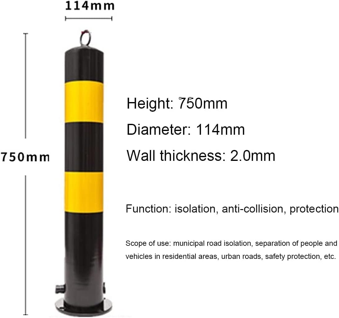 OUSIKA Parking Post, Parking Barrier, for Parking Lot Parking Barriers, Parking Space Lock, Parking Pile, Ground Pile, Warning Column, Car Stopper Bollard