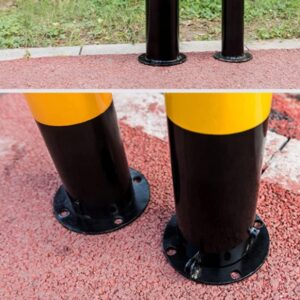 OUSIKA Parking Post, Parking Barrier, for Parking Lot Parking Barriers, Parking Space Lock, Parking Pile, Ground Pile, Warning Column, Car Stopper Bollard