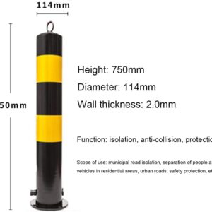 OUSIKA Parking Post, Parking Barrier, for Parking Lot Parking Barriers, Parking Space Lock, Parking Pile, Ground Pile, Warning Column, Car Stopper Bollard