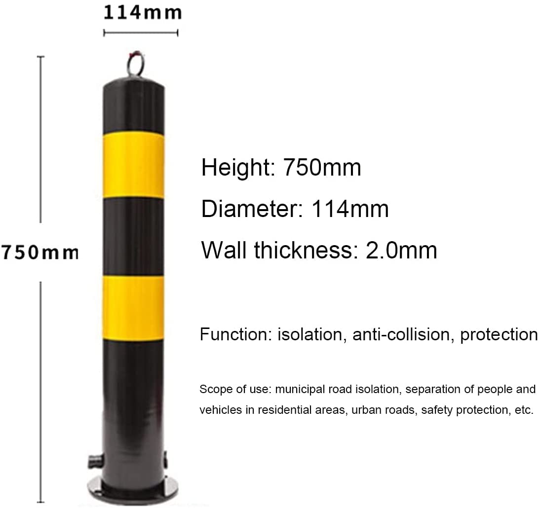 OUSIKA Parking Post, Parking Barrier, for Parking Lot Parking Barriers, Parking Space Lock, Parking Pile, Ground Pile, Warning Column, Car Stopper Bollard