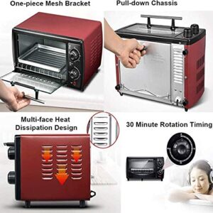 Compact Electric Oven, Household Baking Oven, Mini Oven with Electric Grill, 30 Minutes Rotation Timing,12 Liter Capacity (Color : B)