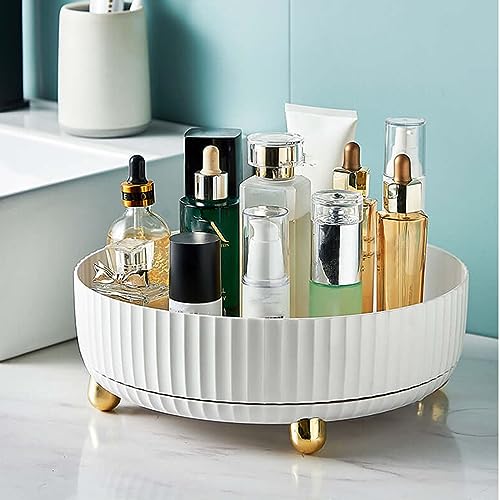 Irasas Rotating Storage Rack,Round Spinning Organization for Pantry,Makeup Perfume Organizer,Lazy Susan Turntable Organizer for Cabinet