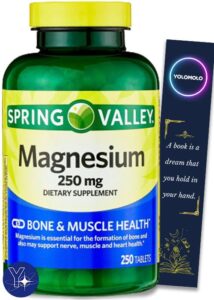 magnesium bone & muscle health dietary supplement tablets spring valley, 250 mg, 250 count