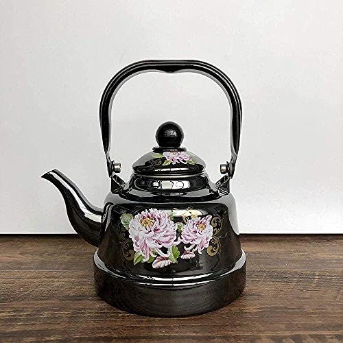 SCOOVY Chinese Tea Pots Tea Sets Enameled Kettle Kettles Tea Pots Enamel Teapot Kettle Boiling Water Induction Cooker Gas Stove Universal