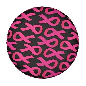 breast cancer awareness spare tire cover wheel protectors weatherproof wheel covers universal fit for trailer rv suv truck camper travel accessories 14 inch in