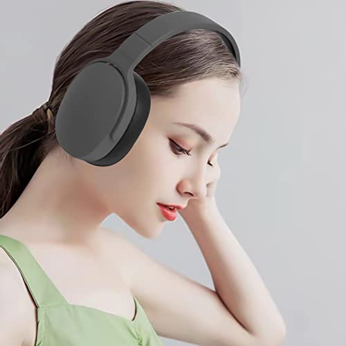 CENGNIAN Bluetooth HCT Wireless Foldable Noise Cancelling Headphones 5.1, Subwoofer Over Ear Bluetooth Headphones, Hi-Res Audio Deep Bass Memory Foam Ear Cups for Travel Home Office (Black)