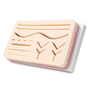 bybest anatomy models traumatic skin suture training model pad with wound silicone suture practice pad teaching equipment training skin model study tools