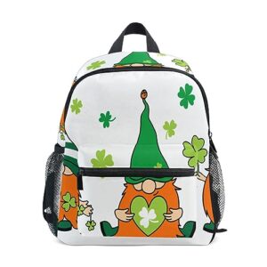 odawa st patricks day irish gnomes backpack for kids school backpack for girls