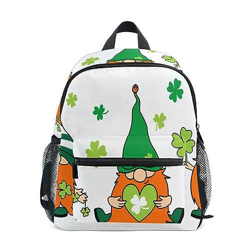 ODAWA St Patricks Day Irish Gnomes Backpack for Kids School Backpack for Girls