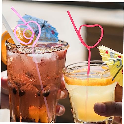 Healifty 25Pcs straw Party Accessories Party Supply Home Supply disposable drinking cocktail stanly bridal shower favors flexible trim drink garnish wedding decor the pet milk child jar