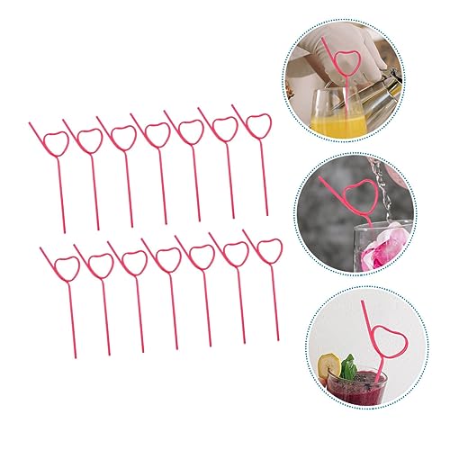 Healifty 25Pcs straw Party Accessories Party Supply Home Supply disposable drinking cocktail stanly bridal shower favors flexible trim drink garnish wedding decor the pet milk child jar