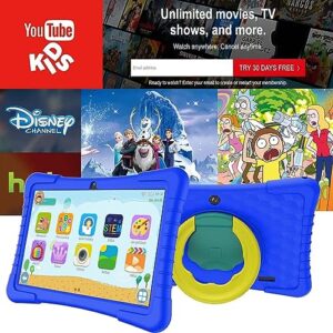 Kids Tablet, 10 inch Tablet for Kids Android 12 Tablet 2GB 64GB Toddler Tablet with 8000mAh Battery, WiFi, Bluetooth, Dual Camera, Parental Control, Google Play, Netflix, YouTube(Dark Blue)