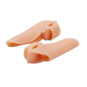 Y H M 5 Pair Gel Toe Separators for Overlapping Toe,Bunion Corrector Pads for Bunion Relief Splint,Toe Separators with 2 Loops