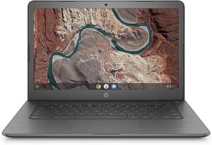 hp chromebook 14a g5 14" 4gb / 16gb ssd amd a4-9120c 2.4ghz chrome os, gray (renewed)