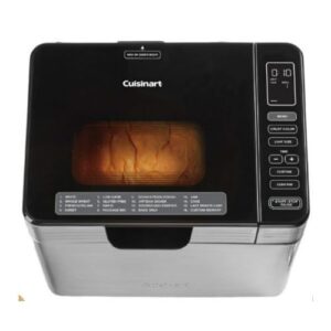 Cuisinart CBK-210,16 Menu Programs 2 Pound Capacity Bread Maker Bundle with Baking Classics Book, Bamboo Cutting Board, and Bread Knife (4 Items)