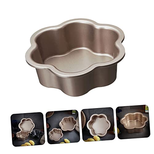 NOLITOY 2pcs Pans Molds in Cuake Pan Detachable Chiffon Cheesecake Non-stick Inch Quiche Plum Oven Steel Reusable Cake Wedding Mini Bread Pudding Brownie Biscuit Bavarois