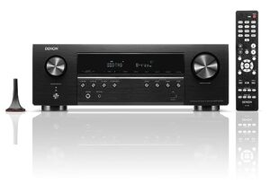 denon avr-s670h 5.2 ch home theater receiver (2023 model) - 8k uhd hdmi receiver (75w x 5), streaming via built-in heos, bluetooth & wi-fi, dolby truehd, dolby pro logic ii & dts hd surround sound