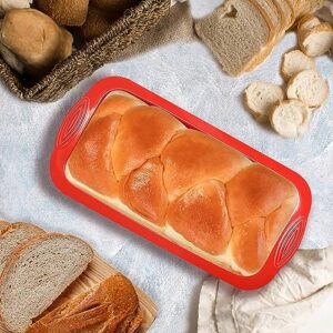 UOUYOO 3 Pack Bread pan loaf pan silicone molds for baking silicone bread loaf pan for Homemade Cakes, Breads, Meatloaf and quiche omelets