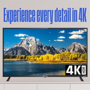 Westinghouse Roku TV - 43 Inch Smart TV, 4K UHD LED TV with Wi-Fi Connectivity and Mobile App, Flat Screen TV Compatible with Apple Home Kit, Alexa and Google Assistant