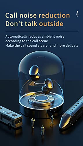 Bluetooth Headphones True Wireless Earbuds 48Hrs Playtime with Wireless Charging Case LED Power Display Wireless & Type-C Charging Waterproof in-Ear TWS Earphones for Phone Computer Laptop Sports m40