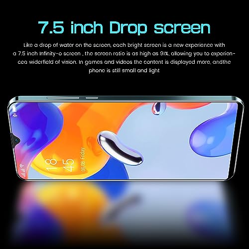 4G Smartphone Unlocked, Note 11 PRO+ 7.5 in, High Definition Screen, 2GB/16GB Cell Phones Unlocked New, Android 10 6800mAh Dual SIM Dual Standby Gaming Smartphone, Senior Cell Phone-(Midnight Color)