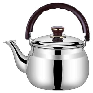 XENITE Classic Kettle Stove Top Whistling Kettle Whistling Kettle Large Capacity Anti-Scalding Handle Thick Stainless Steel Suitable for Various Stoves Camping Kettle Teapots