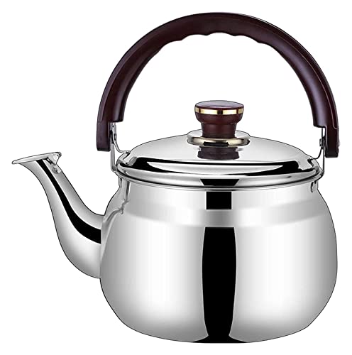 XENITE Classic Kettle Stove Top Whistling Kettle Whistling Kettle Large Capacity Anti-Scalding Handle Thick Stainless Steel Suitable for Various Stoves Camping Kettle Teapots