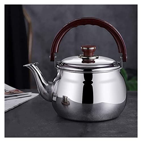 XENITE Classic Kettle Stove Top Whistling Kettle Whistling Kettle Large Capacity Anti-Scalding Handle Thick Stainless Steel Suitable for Various Stoves Camping Kettle Teapots