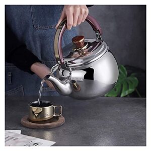 XENITE Classic Kettle Stove Top Whistling Kettle Whistling Kettle Large Capacity Anti-Scalding Handle Thick Stainless Steel Suitable for Various Stoves Camping Kettle Teapots