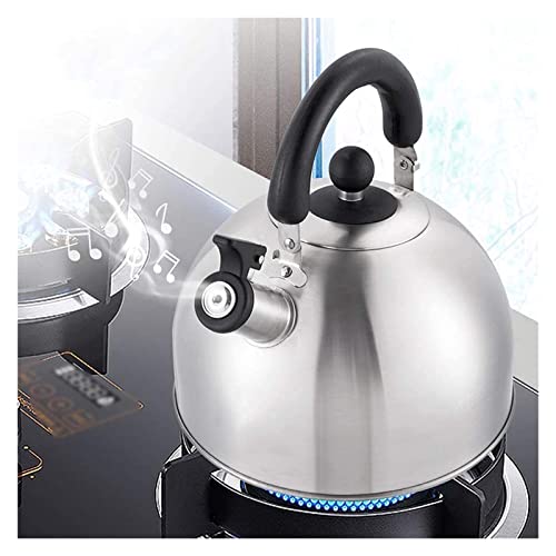 XENITE Classic Kettle Whistling Kettle for Gas Hob Stainless Steel Whistle Teapot for Stove Large-Capacity Teapot for Kettle Kitchen Ergonomic Heat-Resistant Handle Induction Hob Kettle Teapots (Colo